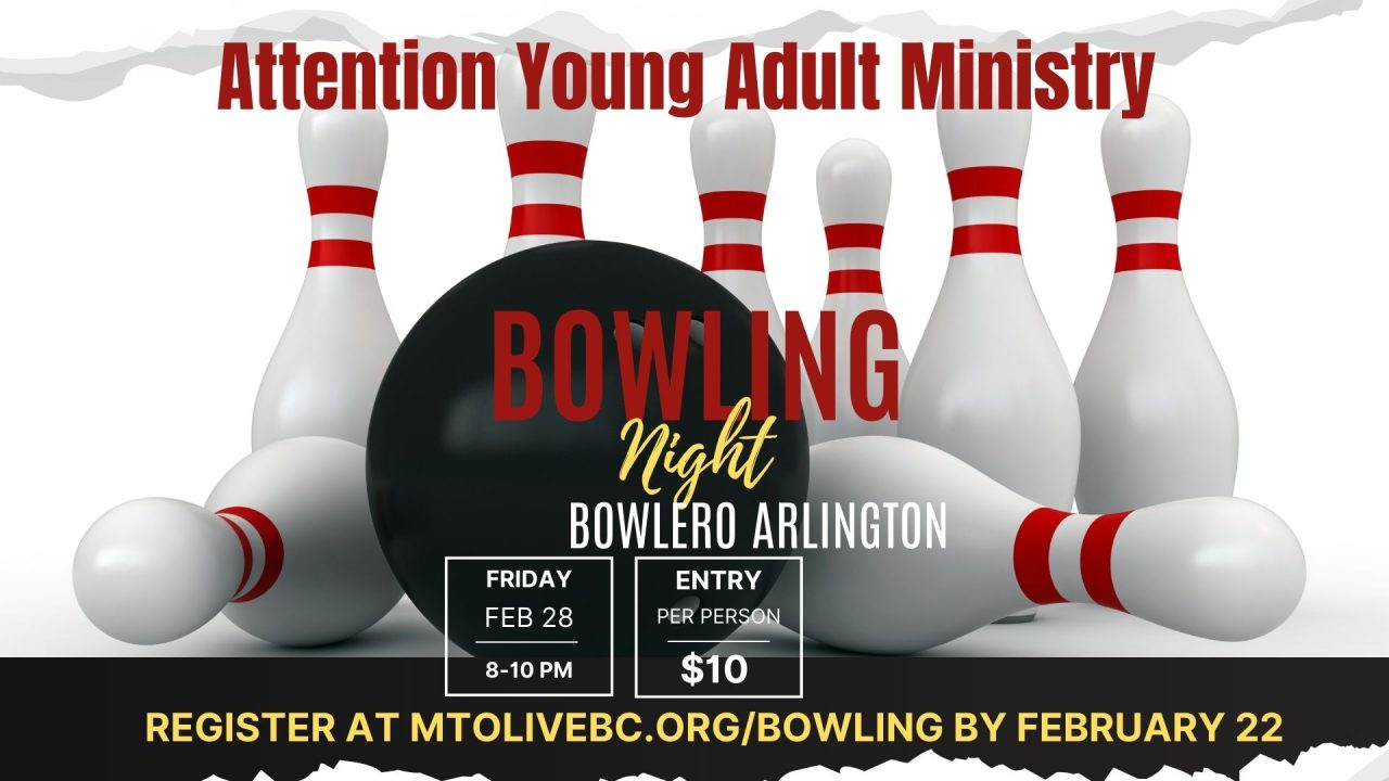 Bowling Outing Registration Form - Mt. Olive Baptist Church