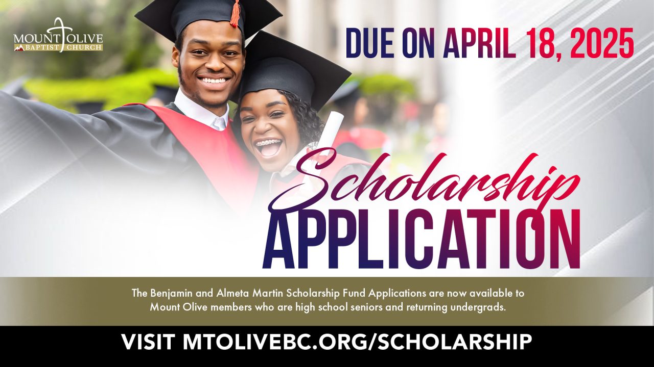 Scholarship - Mt. Olive Baptist Church