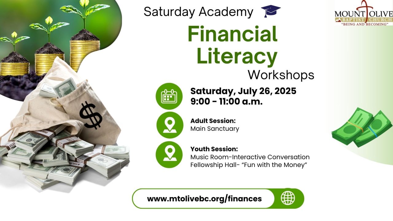 Financial Literacy Workshops - Mt. Olive Baptist Church
